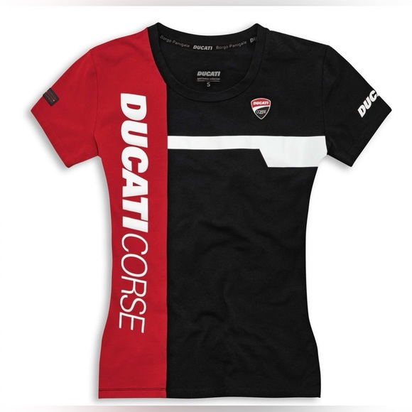 Ducati | Tops | New Authentic Ducati Corse Track Donna Nera Short ...